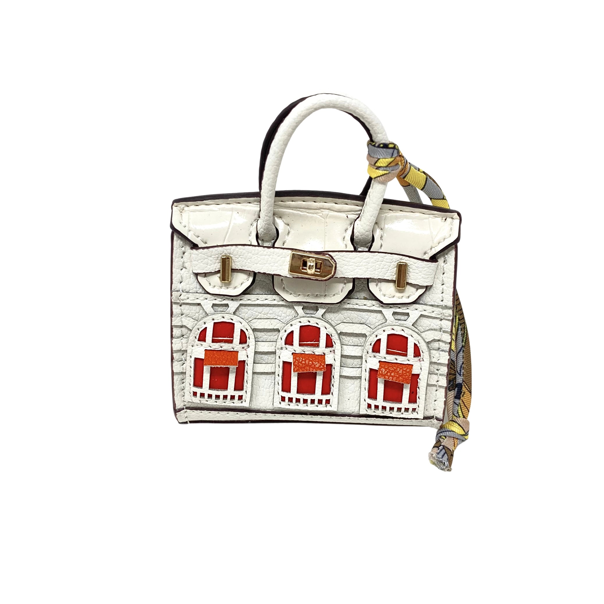 Ritz Mini Purse Charm - White - Emma's Shoes & Accessories